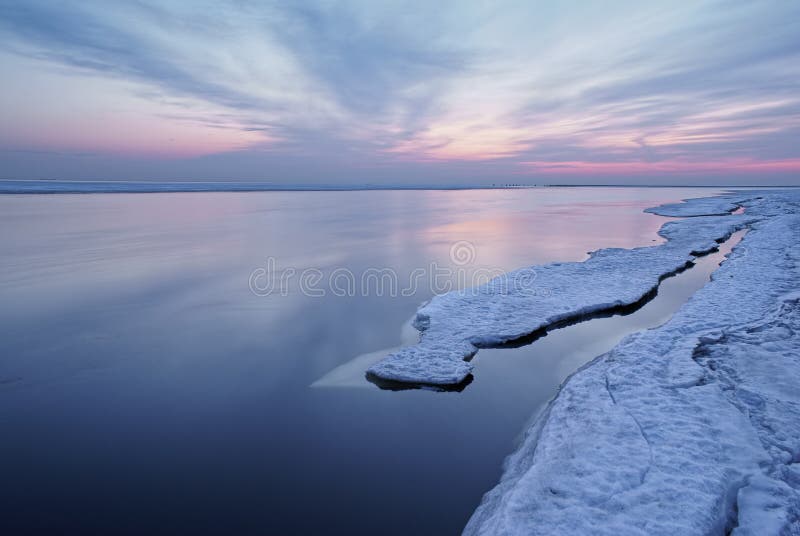 Cold water stock photo. Image of sunset, texture, april - 20029788