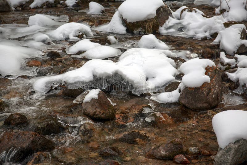 Cold water. stock photo. Image of cold, rocks, river - 132250706