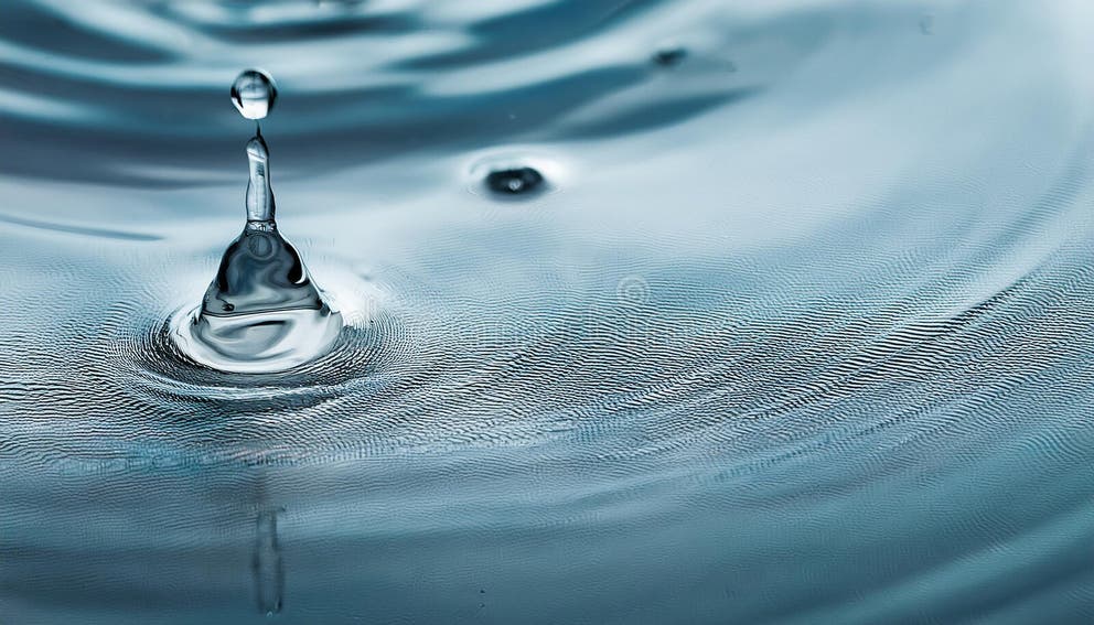Cold water drop stock illustration. Illustration of aqua - 345855209