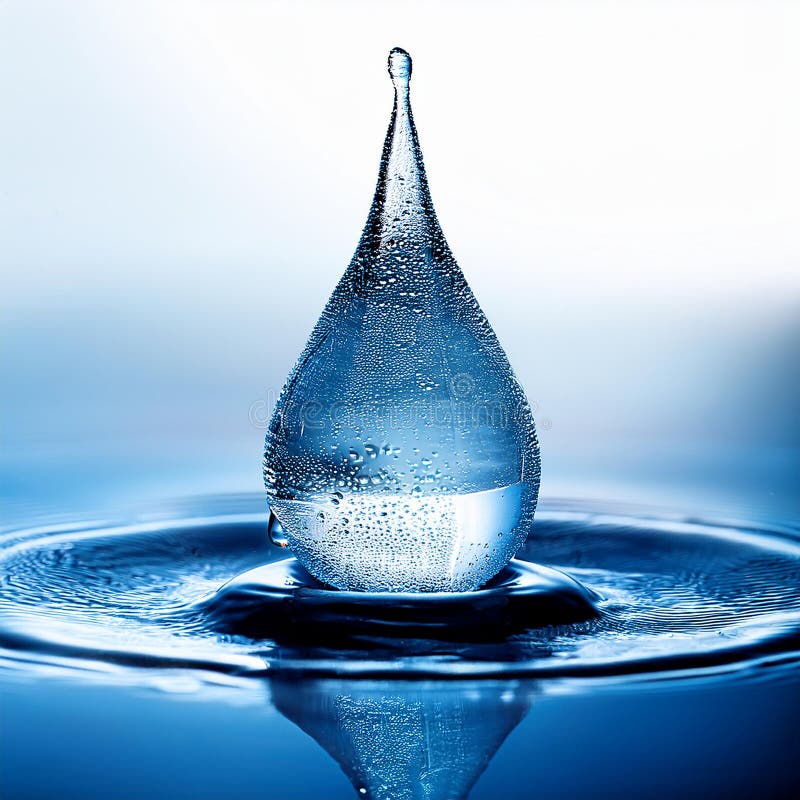 Cold water drop stock illustration. Illustration of purple - 345855465