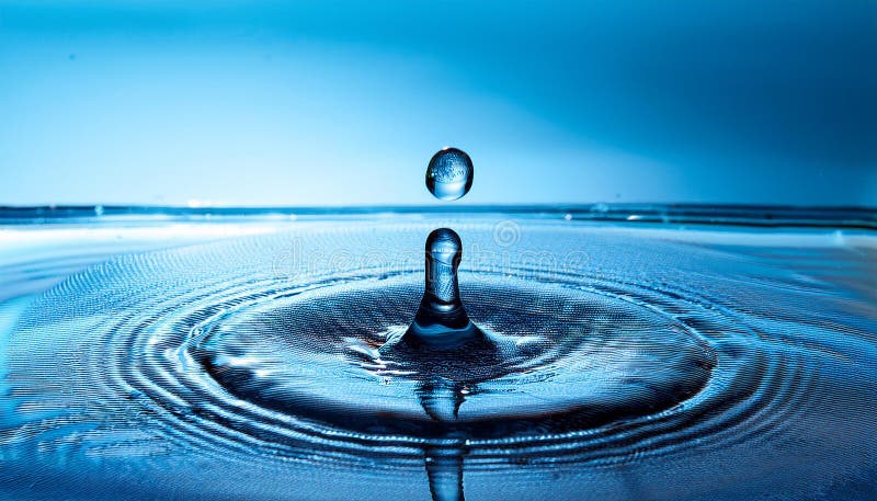 Cold water drop stock illustration. Illustration of isolated - 345855851