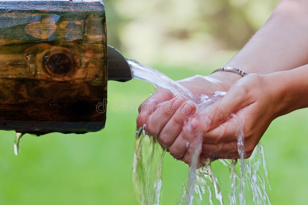 Cold water splash stock photo. Image of nature, spring - 15776840