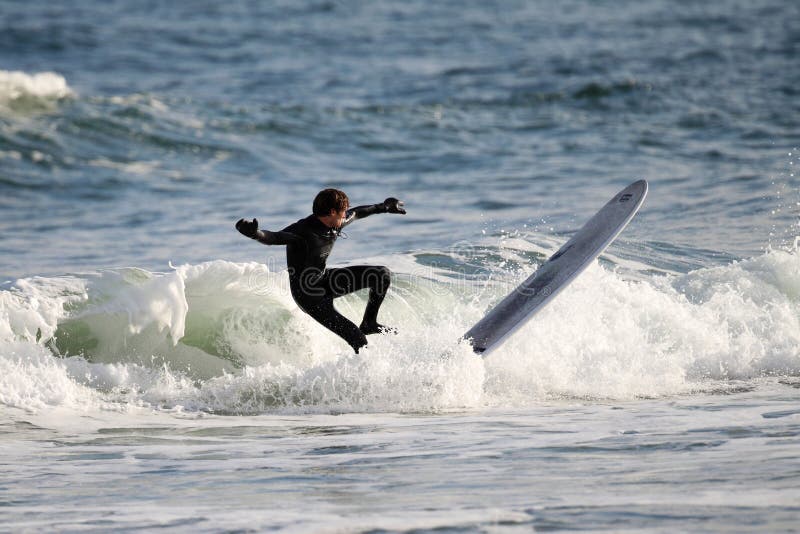 Cold Water Surfing in the Atlantic Ocean Editorial Image - Image of ...