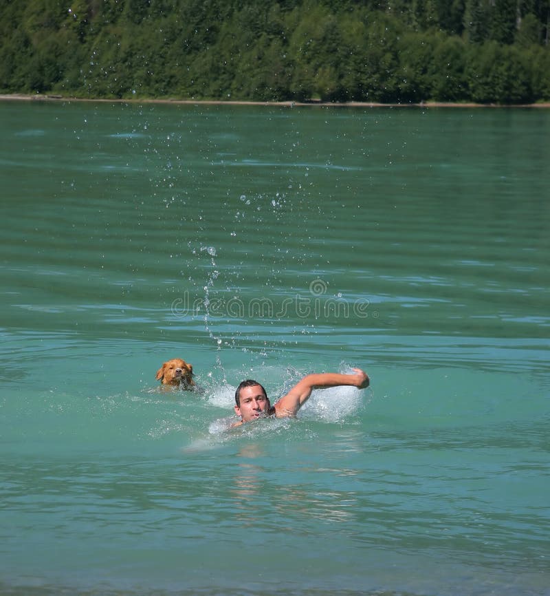 Cold Water Swim stock image. Image of water, lake, glacial - 1271721