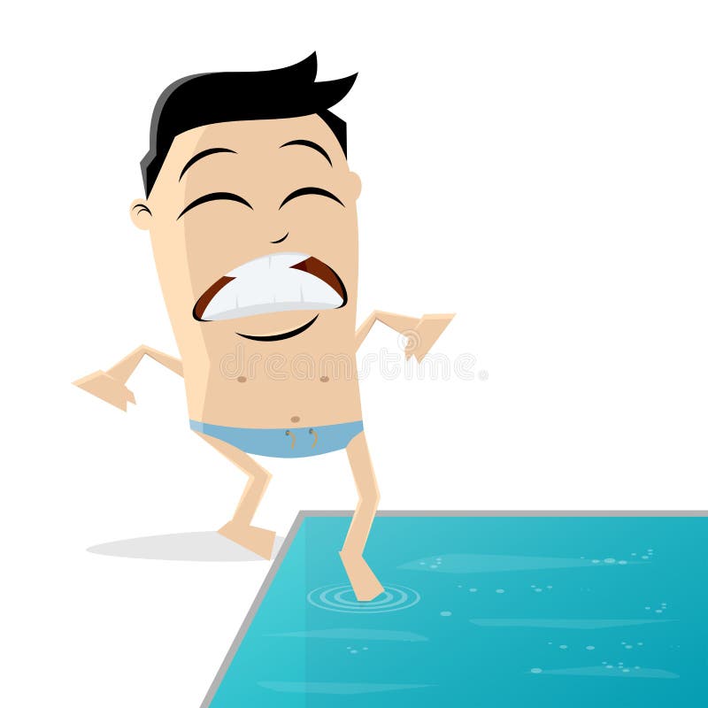 Cold Water Tipoes Test Clipart Stock Vector - Illustration of freezing ...