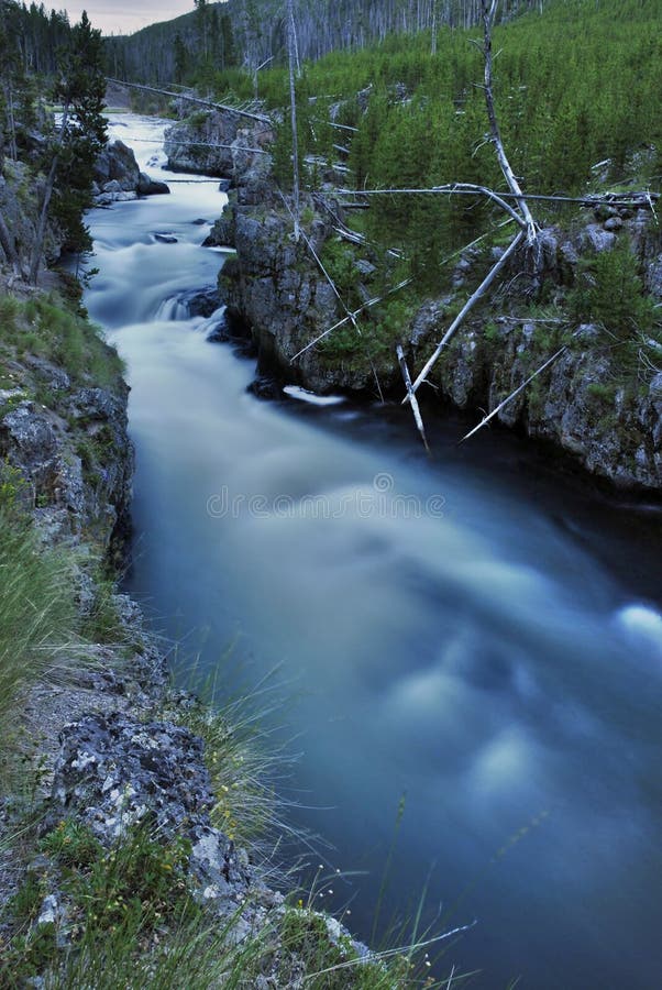 Cold Waterfall stock photo. Image of chief, rock, creek - 1097184