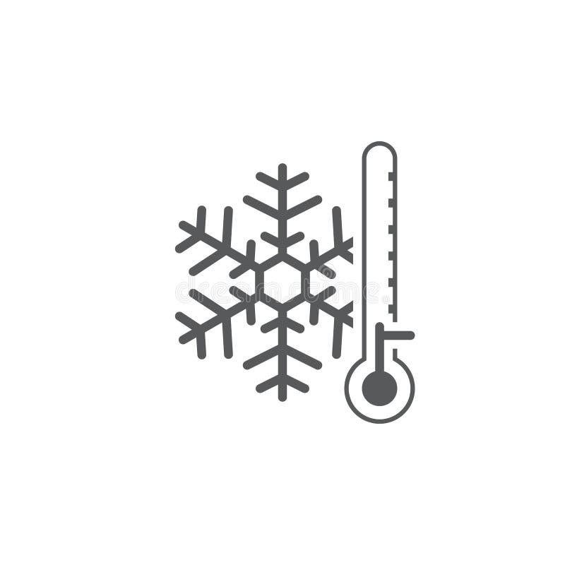 Cold Weather Icon Isolated on White Background. Vector Illustration ...