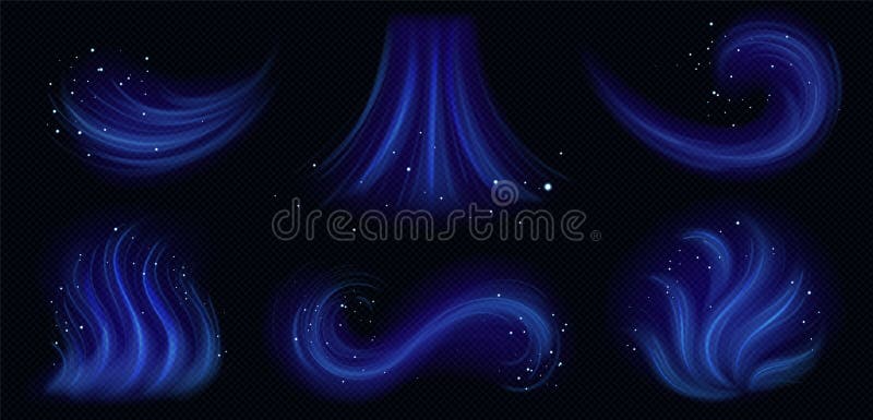 Cold Wind Effect, Winter Air Flows Stock Vector - Illustration of ...