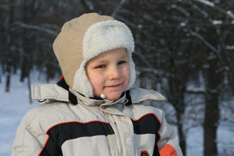 Cold winter stock photo. Image of face, winter, snow, children - 433800