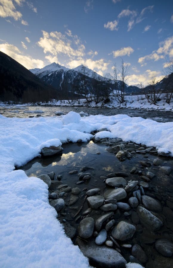 Cold winter colors stock image. Image of dusk, river - 12836885