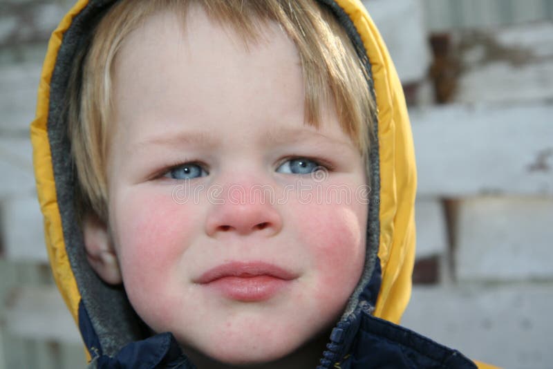 Cold Winter Day stock photo. Image of hood, outside, blue - 7438104