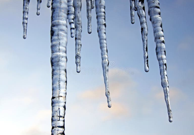 Cold Winter icicles stock photo. Image of november, frosty - 13015316