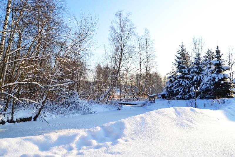 Winter Landscape. Lots of Snow Stock Photo - Image of snowy, travel ...
