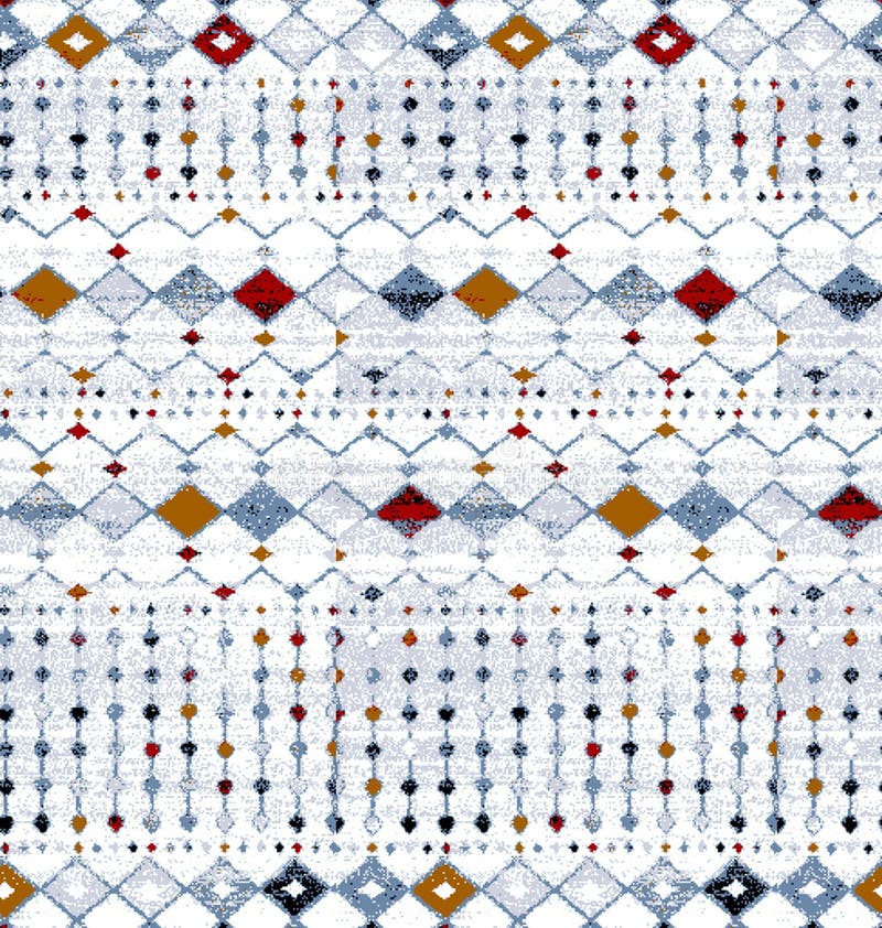 Cold Winter Multi Colour Rug Texture Pattern Stock Illustration ...