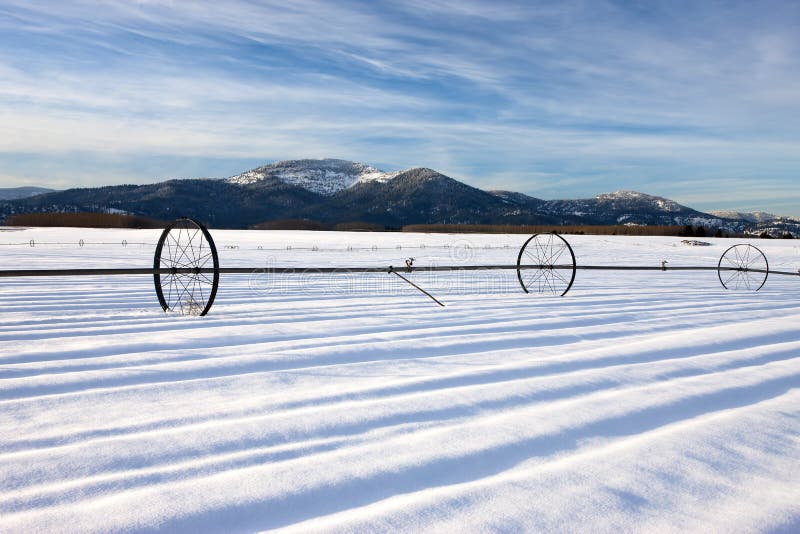 Cold Winter on the Prairie. Stock Image - Image of blue, quiet: 28524507
