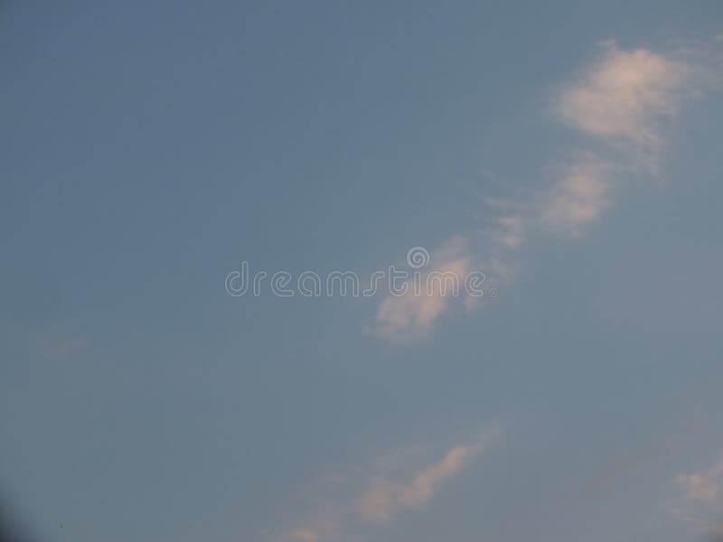 The Cold Winter Sky Saw Thin Clouds. Stock Image - Image of thin ...