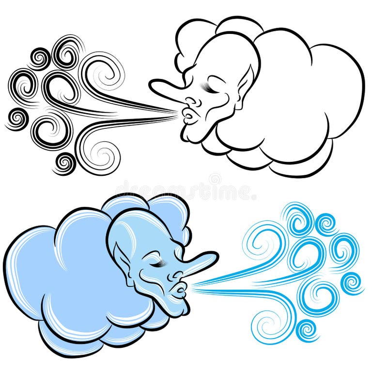 Cartoon Wind Blowing Stock Illustrations – 4,312 Cartoon Wind Blowing ...
