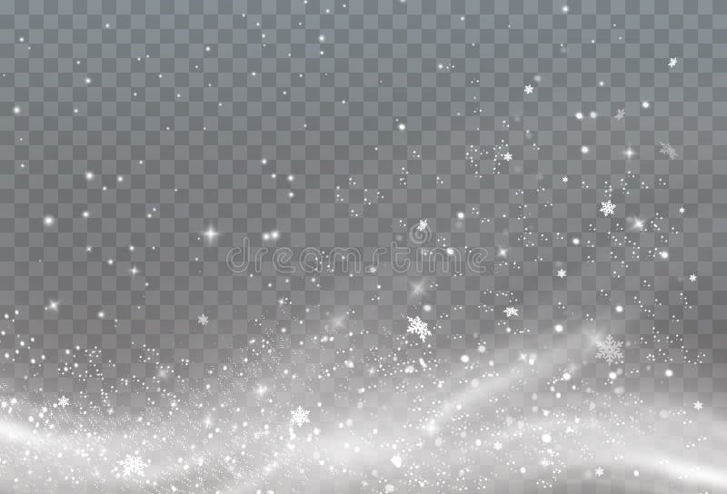 Cold Winter Wind Texture. Holiday Vector Blizzard. Christmas Effect of ...