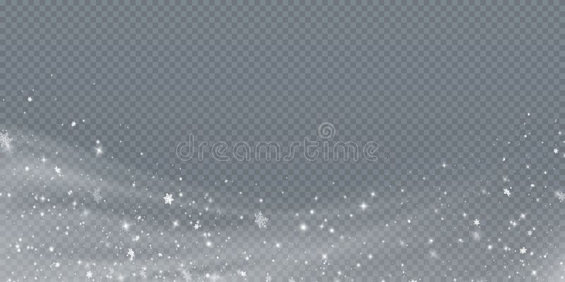 Cold Winter Wind Texture. Holiday Vector Blizzard. Christmas Effect of ...