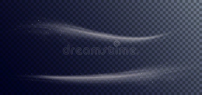 Cold Winter Wind Texture. Holiday Vector Blizzard. Christmas Effect of ...