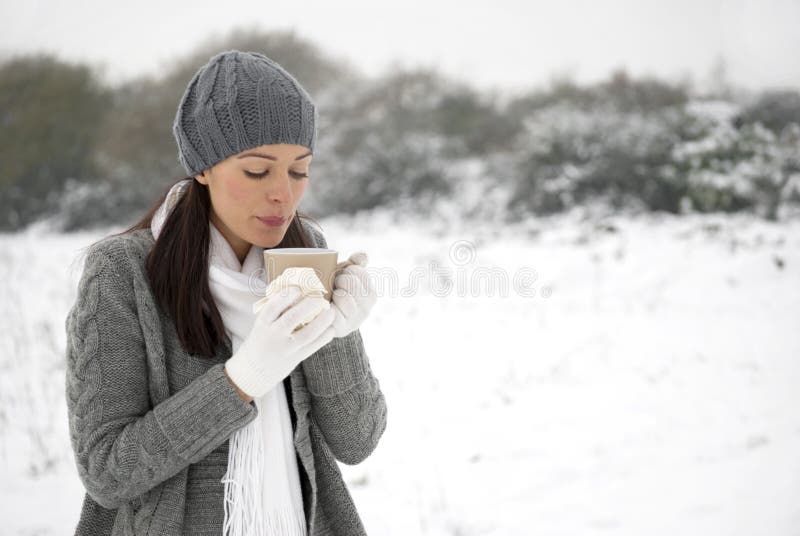 Cold woman stock photo. Image of illness, person, christmas - 17364050