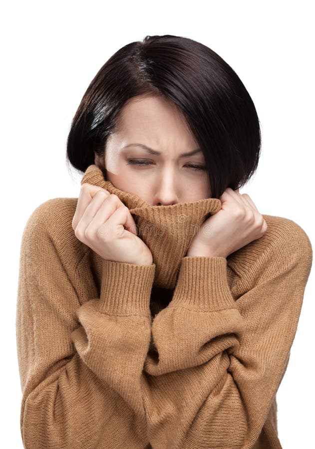 Woman coughing stock photo. Image of woman, illness, people - 12356872