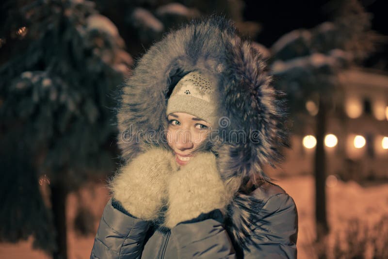 Coldly stock image. Image of face, night, people, clothing - 28740427