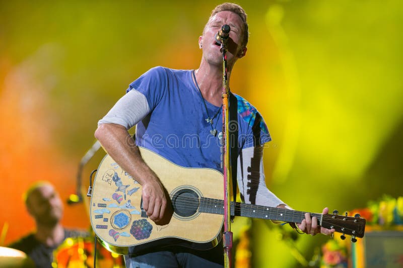 Coldplay in Concert at Hard Rock Stadium in Miami Editorial Image ...