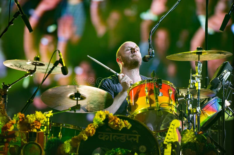 Coldplay in Concert at Hard Rock Stadium in Miami Editorial Image ...