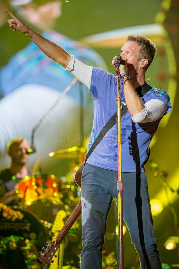 Coldplay in Concert at Hard Rock Stadium in Miami Editorial Image ...
