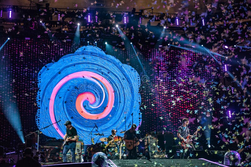 Coldplay in Concert at Hard Rock Stadium in Miami Editorial Photo ...