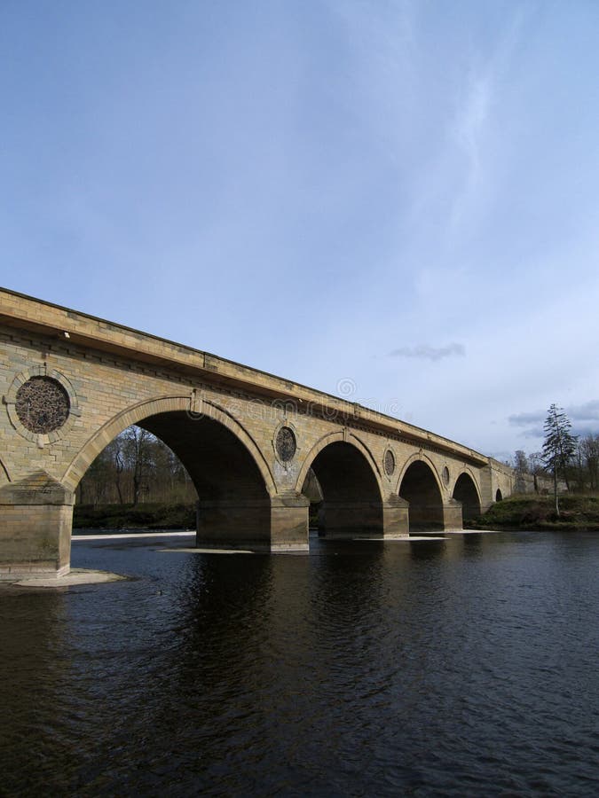 Coldstream Bridge, Borders, Scotland Stock Image - Image of tweed ...