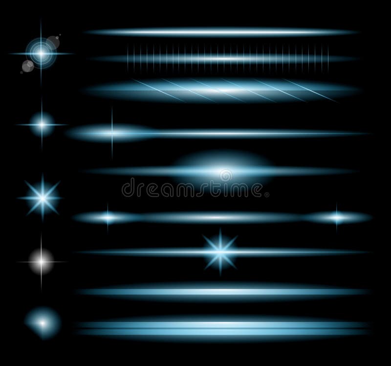 Coleção Da Faísca Do Vetor Com Muitas Formas Diferentes Ilustração do ...