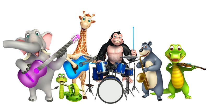 Coleção Do Girafa, Dos Macacos, Do Urso, Do Jacaré, Do Elefante E Da ...