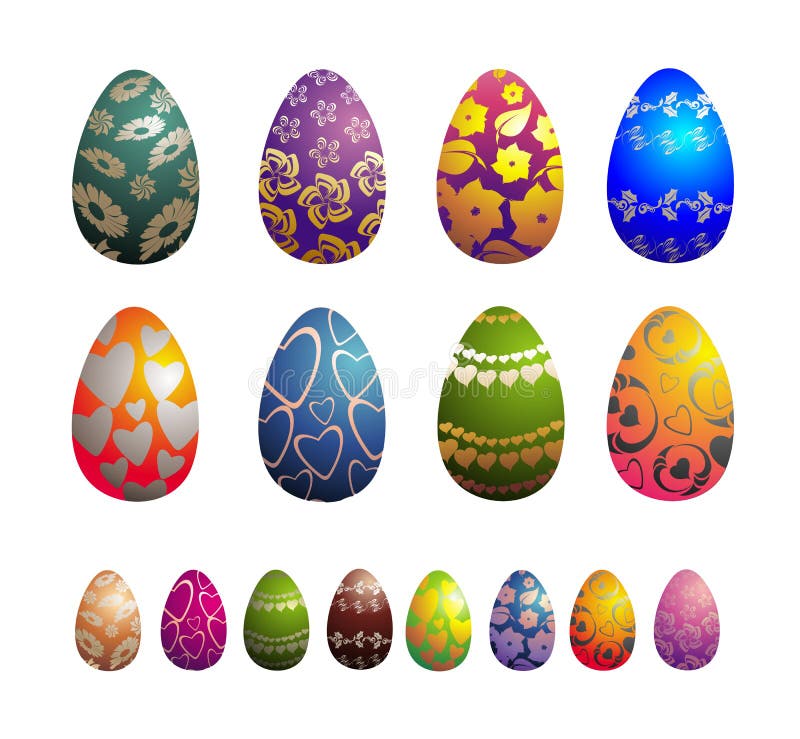 Coleção Do Melhor Ovo Do Vetor Ilustração do Vetor - Ilustração de ...