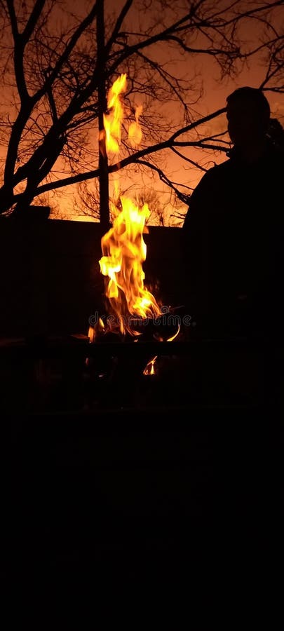 Cole sunset fire stock image. Image of darkness, flame - 271301413