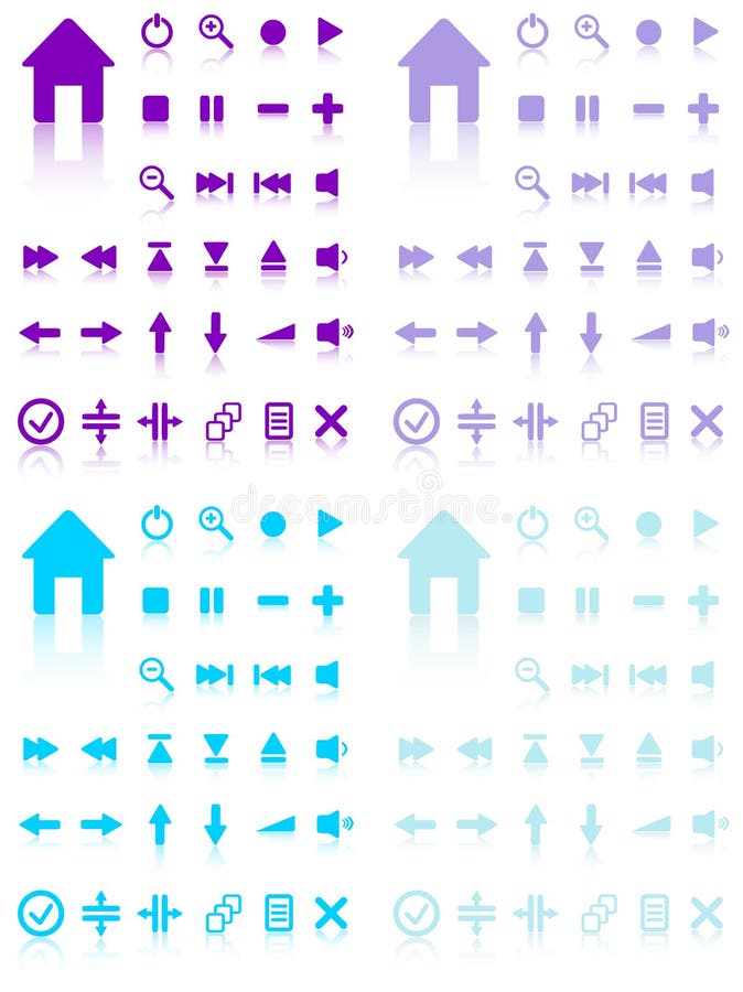 Colección De Botones Del Vector. Ilustración del Vector - Ilustración ...