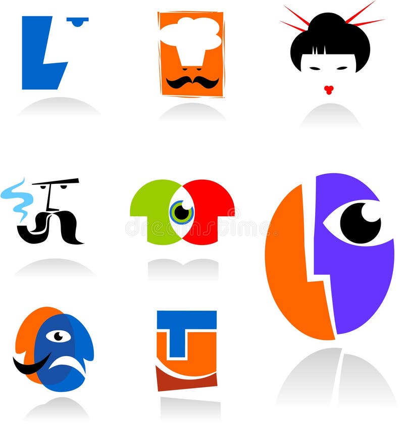 Colección De Iconos De La Cara Ilustración del Vector - Ilustración de ...