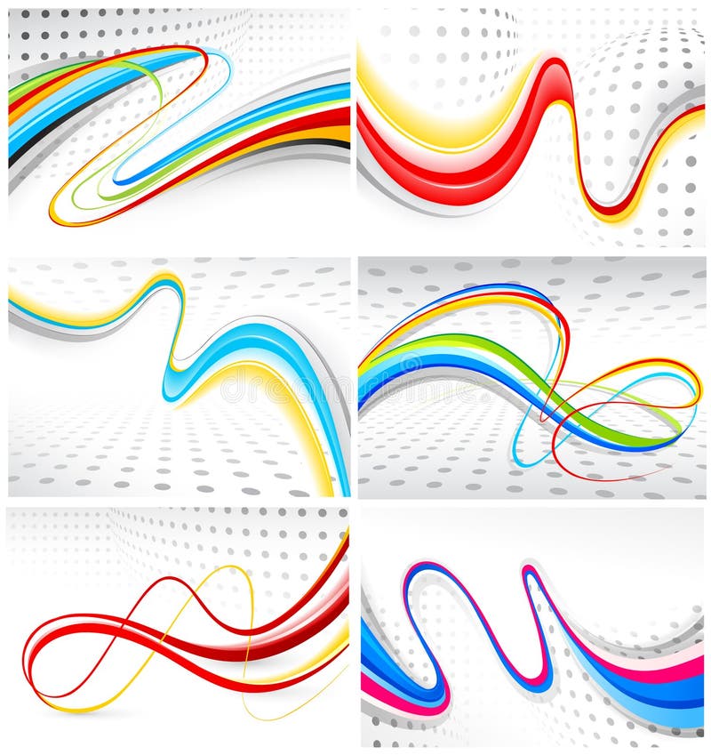 Colección De Líneas De Color Ilustración del Vector - Ilustración de ...