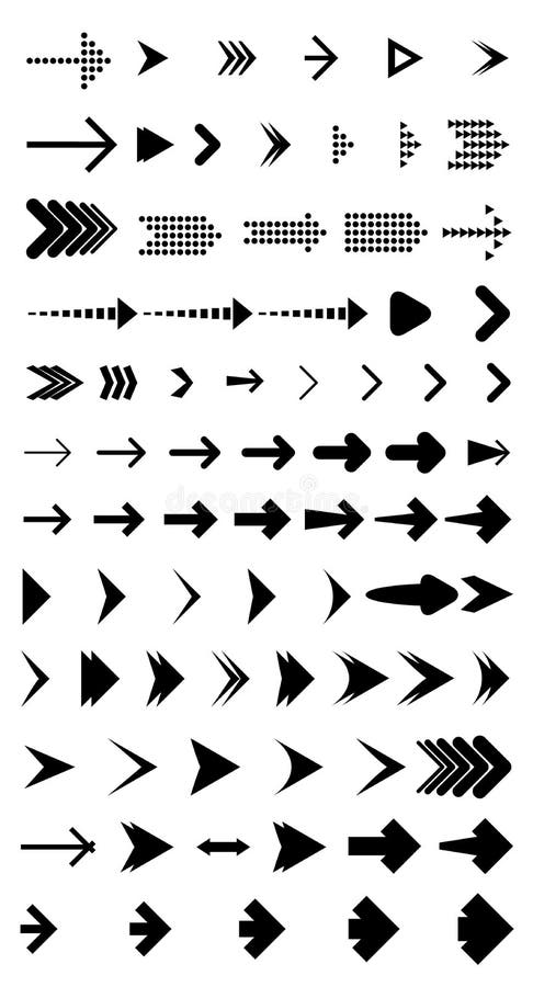 Colección De La Flecha Del Vector Ilustración del Vector - Ilustración ...
