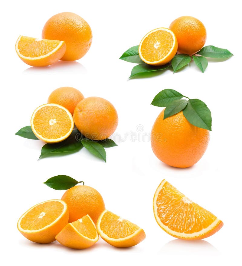 Colección de las naranjas imagen de archivo. Imagen de rebanado - 20054945