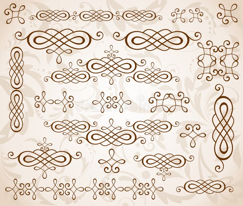 Colección de Stensil ilustración del vector. Ilustración de fondo ...