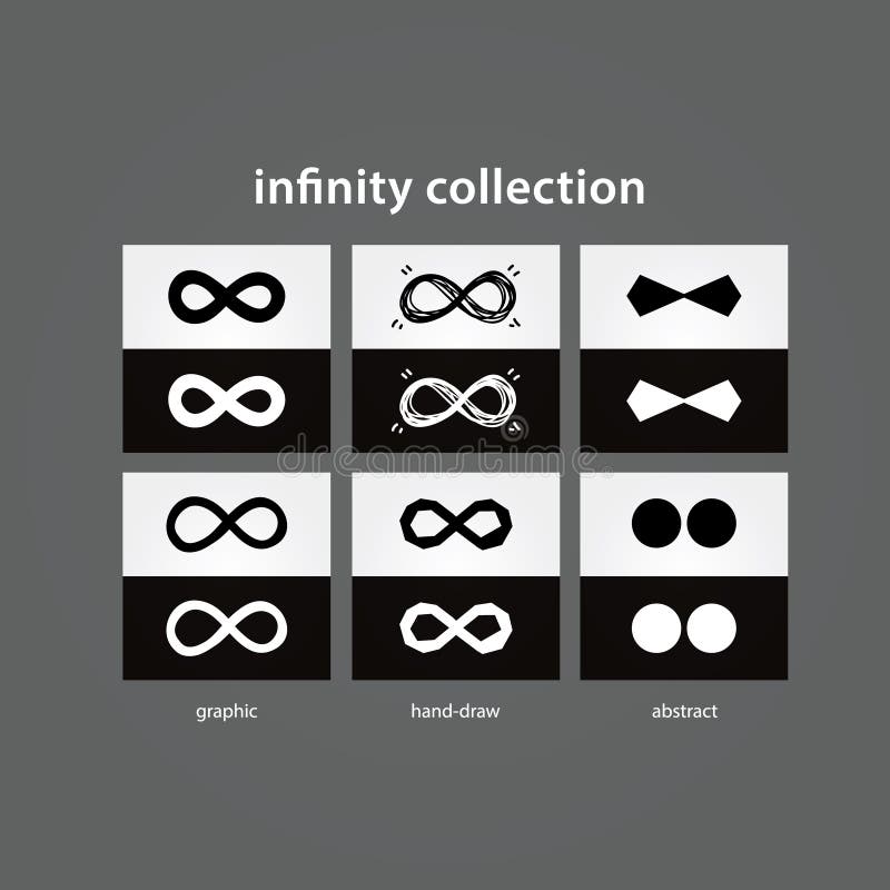 Colección De Símbolos Del Infinito Vector Los Iconos Del Logotipo