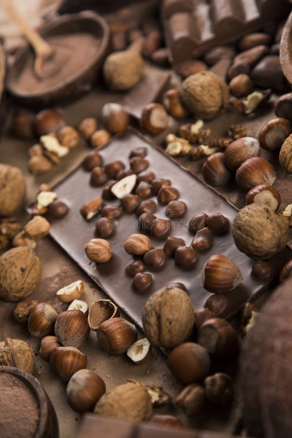 Coleciona De Chocolate Cacau Doce Sobremesa Foto de Stock - Imagem de ...
