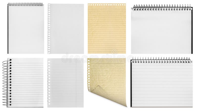 A Colection Paper Page Notebook and Notebook Stock Photo - Image of ...