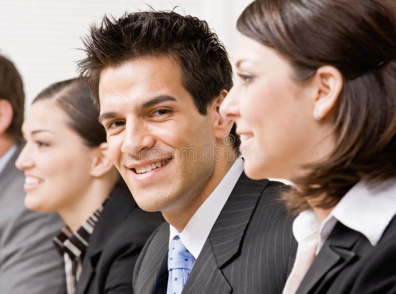 Colegas De Trabalho Na Reunião Foto de Stock - Imagem de executivo ...