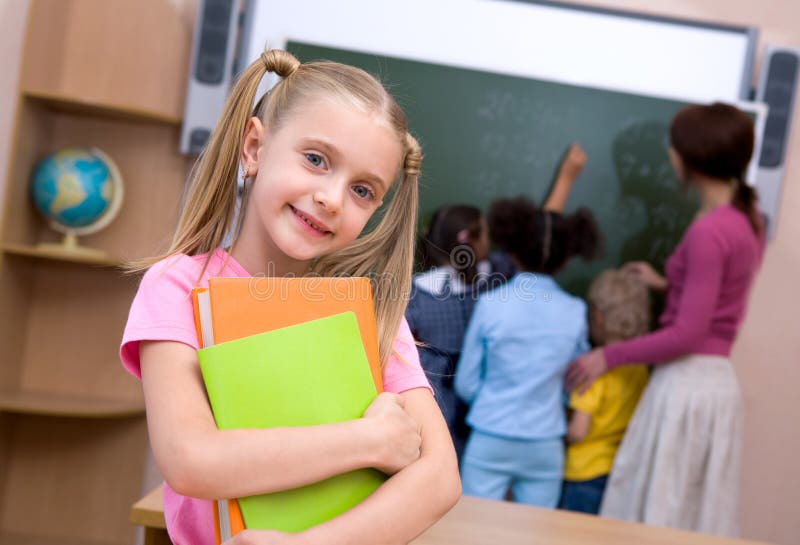 Colegiala imagen de archivo. Imagen de fondo, principiante - 10661883
