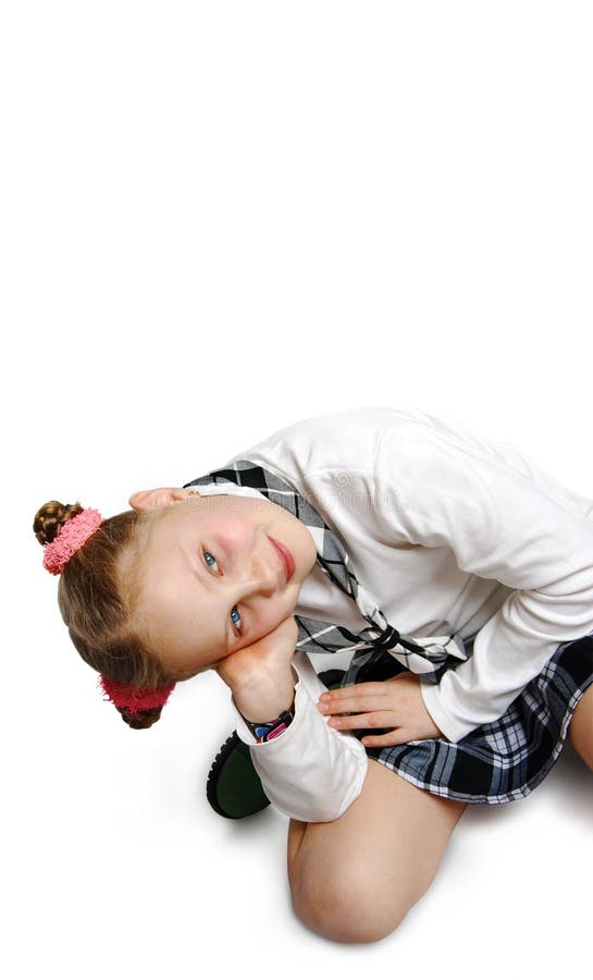 Colegiala de Cuty foto de archivo. Imagen de astuto, escuela - 5294114