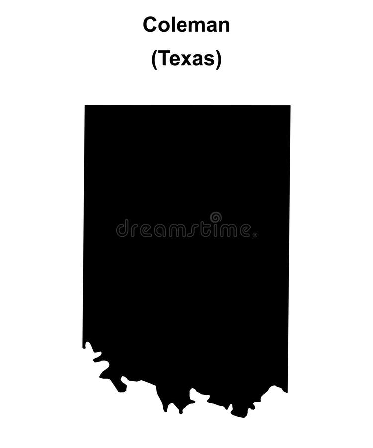 Coleman Outline Map Stock Illustrations – 17 Coleman Outline Map Stock ...