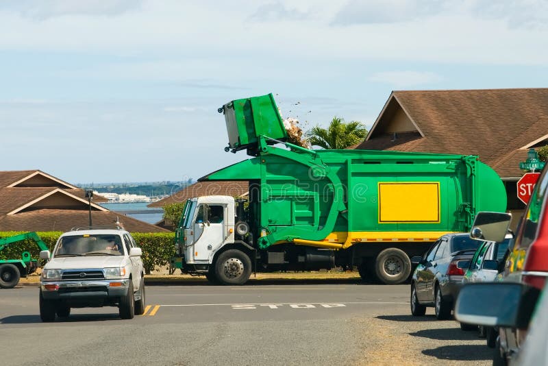 Coletor de lixo imagem de stock. Imagem de saneamento - 2886527